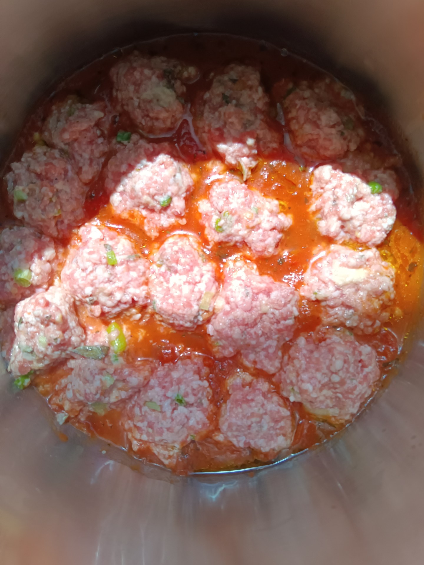 Paste cu chiftele în Sos Marinara – Gătind la Instant Pot