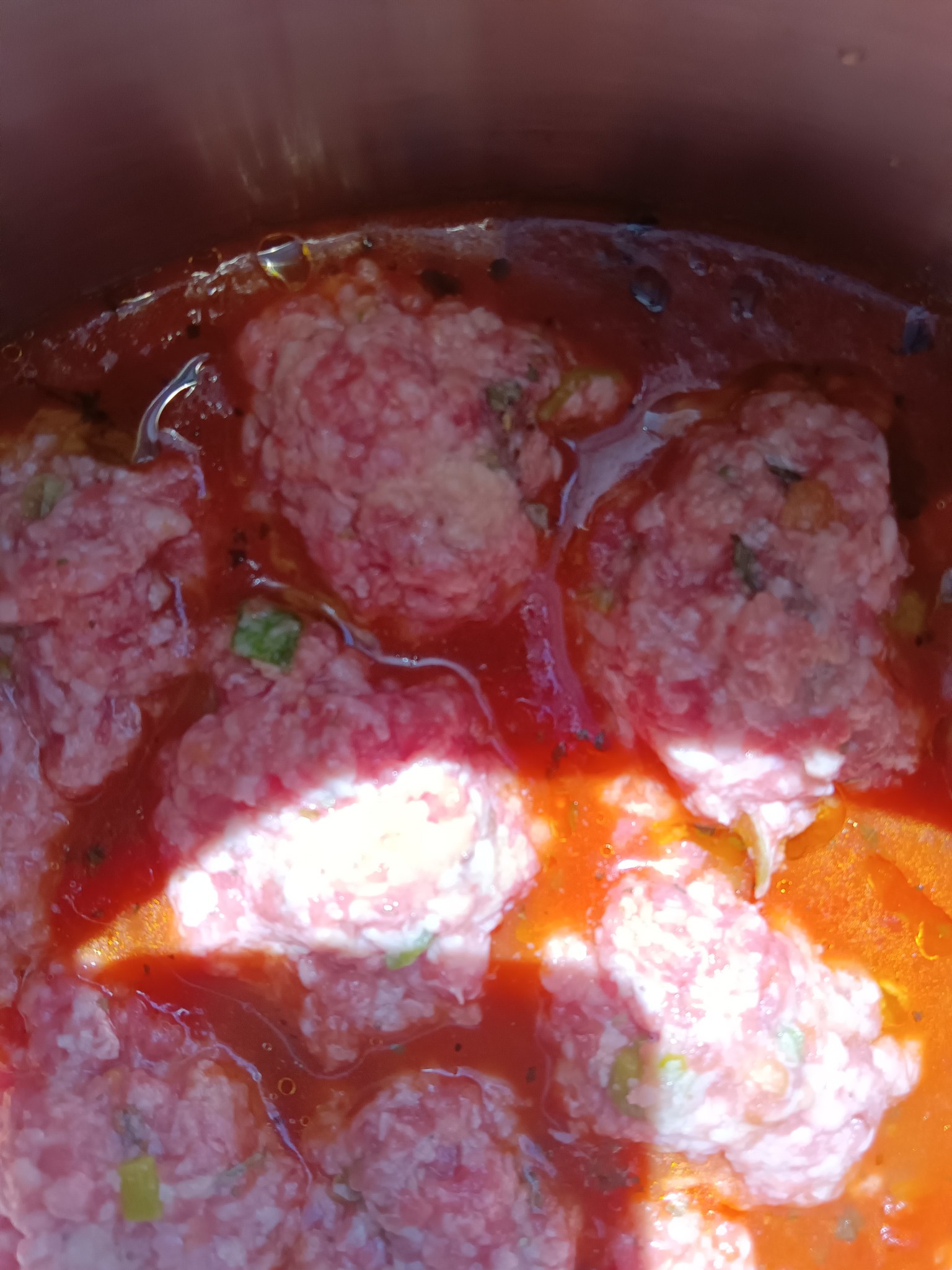 Paste cu chiftele în Sos Marinara – Gătind la Instant Pot
