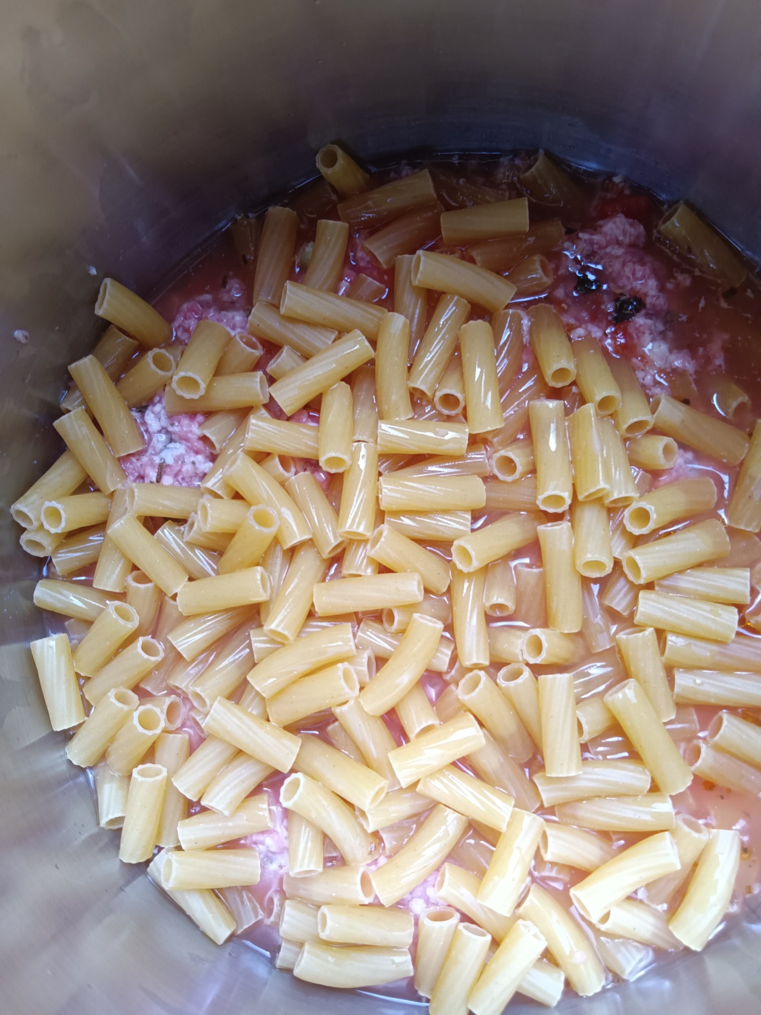 Paste cu chiftele în Sos Marinara – Gătind la Instant Pot