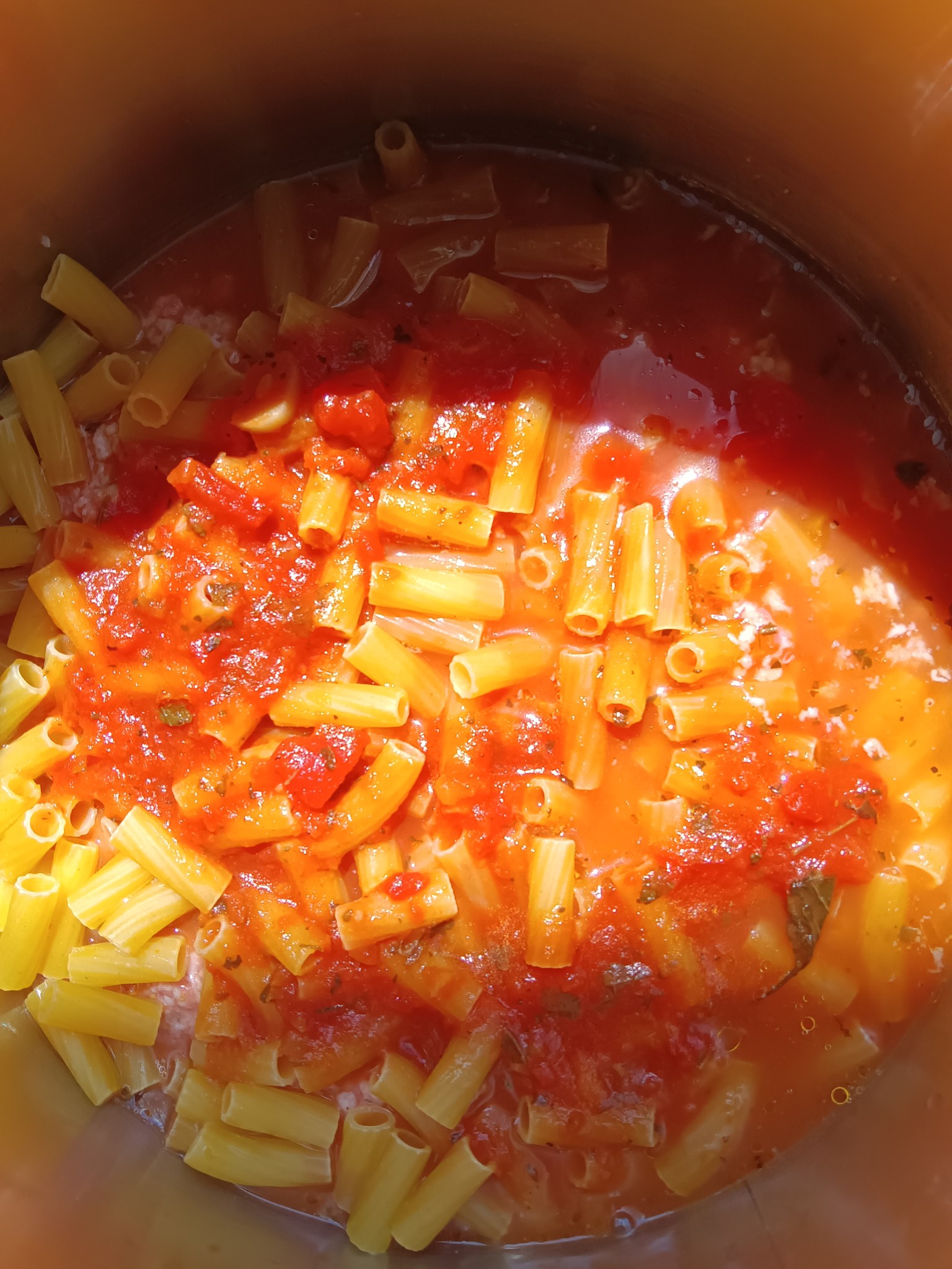 Paste cu chiftele în Sos Marinara – Gătind la Instant Pot